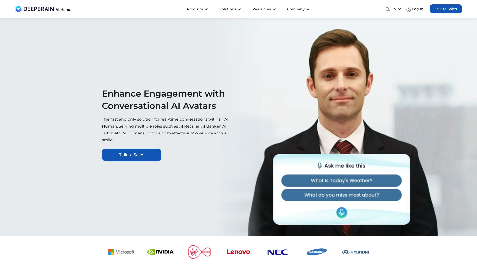 DeepBrain AI | Hyper-Realistic Conversational Avatars for Engagement ...