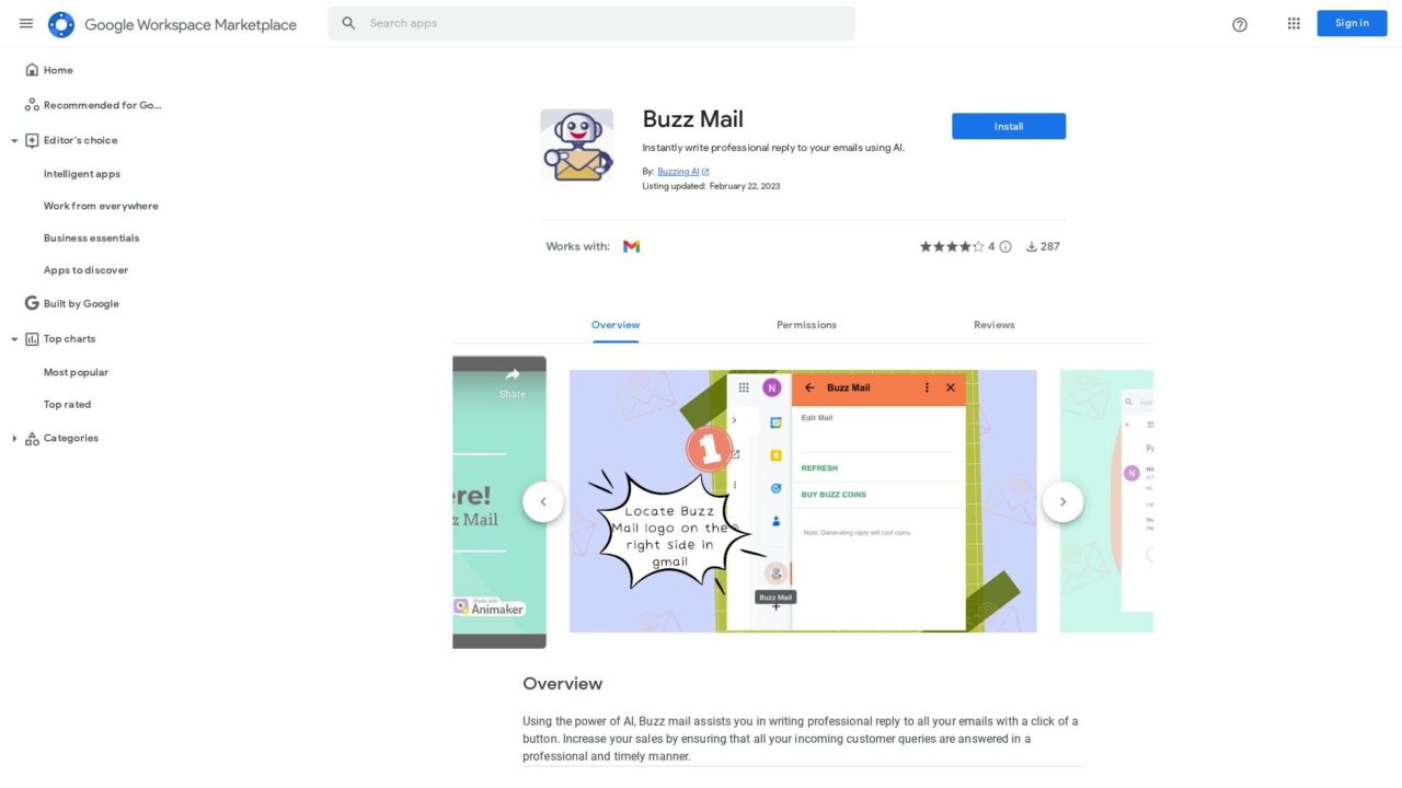 Buzz Mail 📧 AI-Powered Tool: Instantly Write Professional Email Replies | Futureen