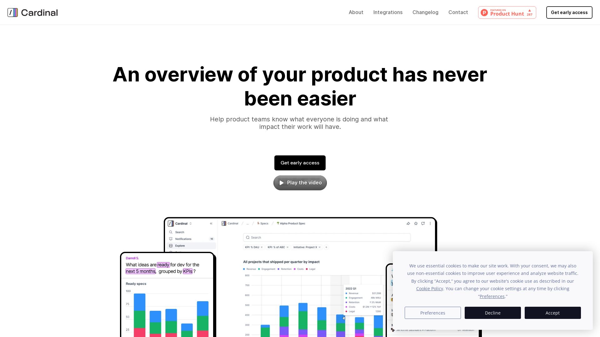 Cardinal | Simplify Product Tracking with Overview | Futureen
