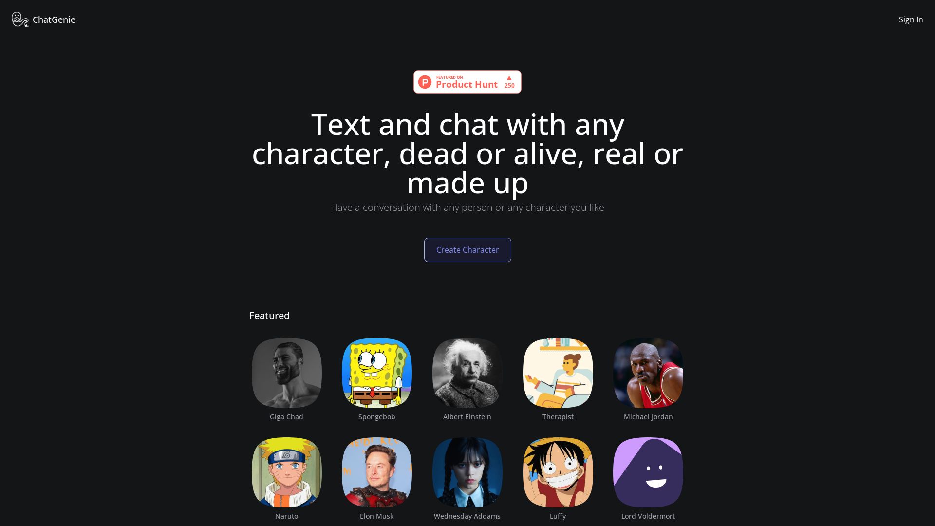 ChatGenie | Conversations with Iconic Figures | Futureen