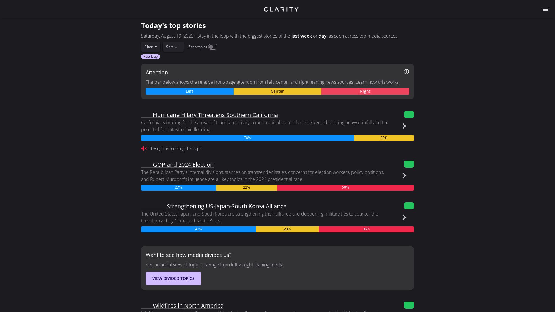 Clarity Tool | News Without Media Bias | Futureen