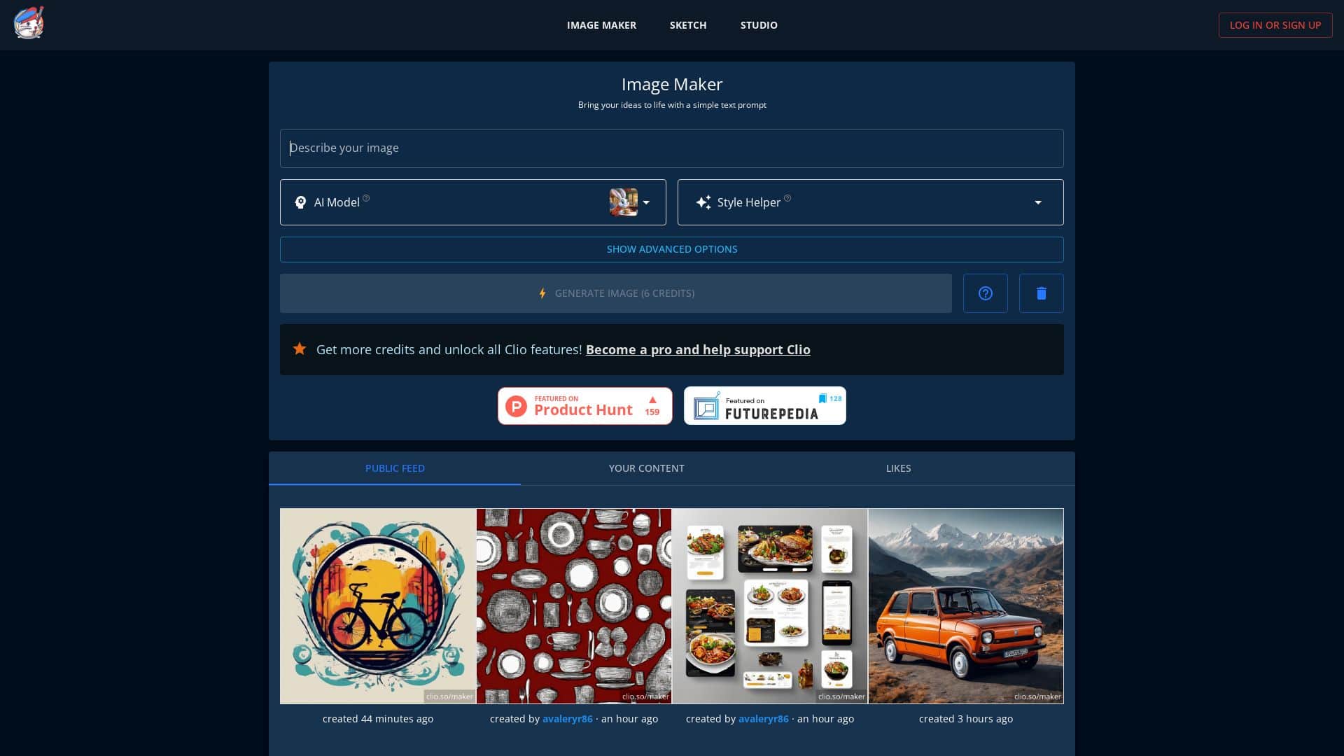 Clio.so | Create Photos with AI | Futureen