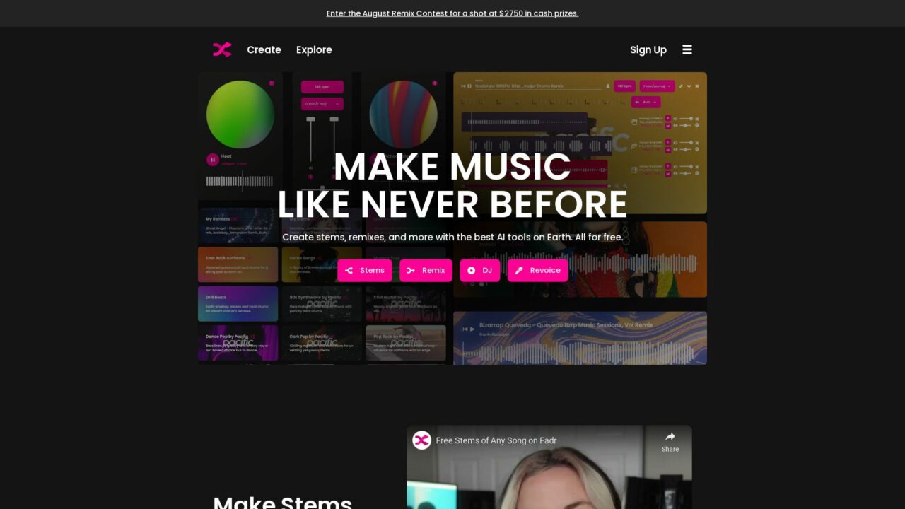 Fadr AI Music Maker 🎵 Create, Remix, and DJ with AI | Futureen