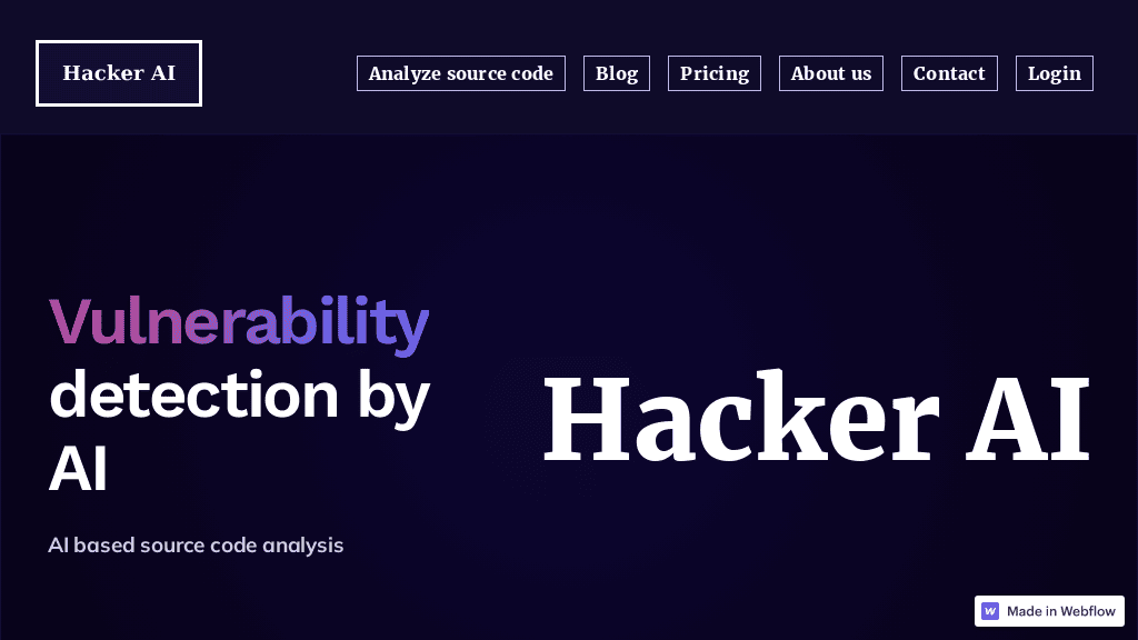 Hacker AI | Code Security Analysis Software | Futureen