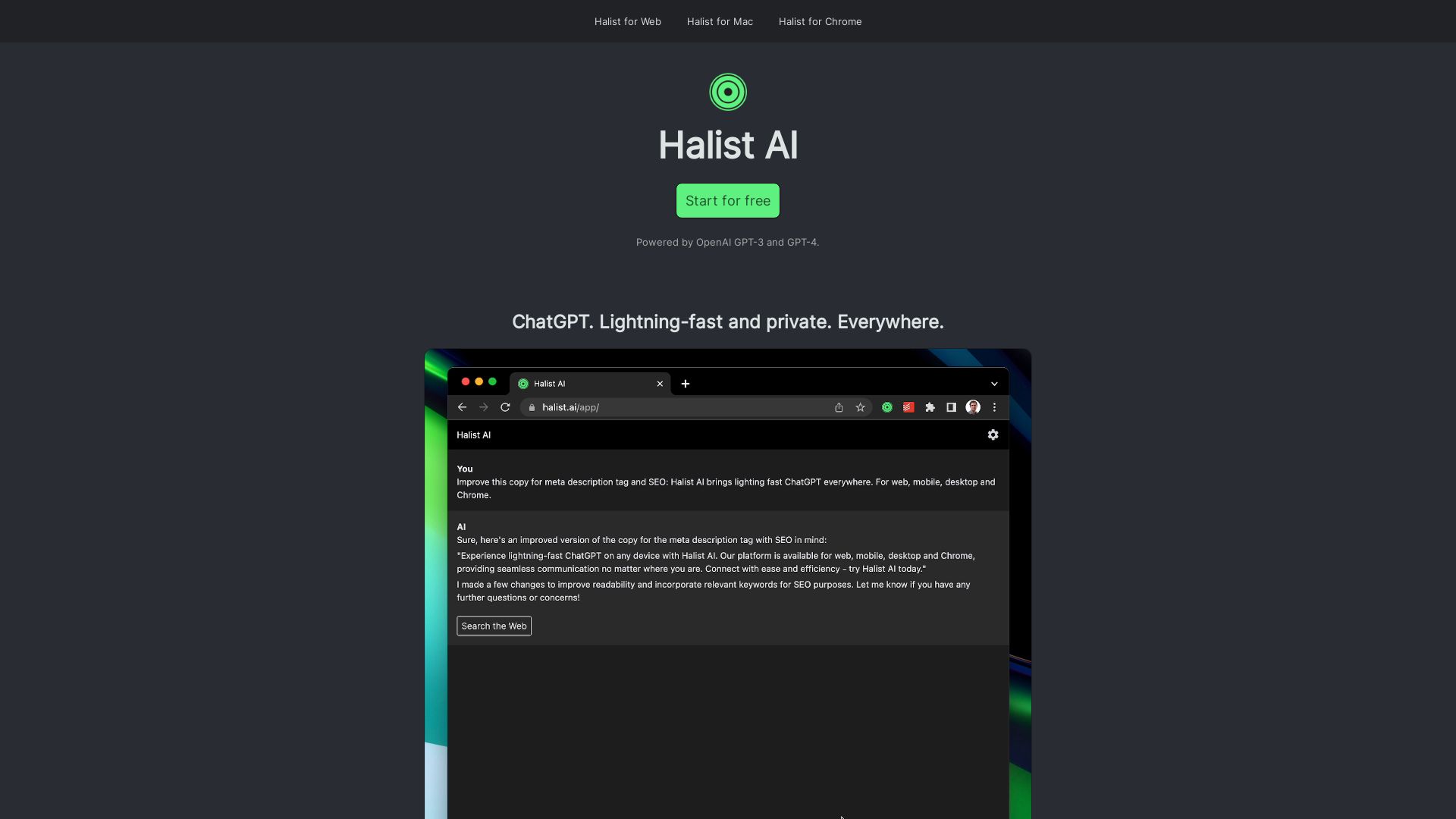 Halist AI | Fast ChatGPT for All Your Needs | Futureen