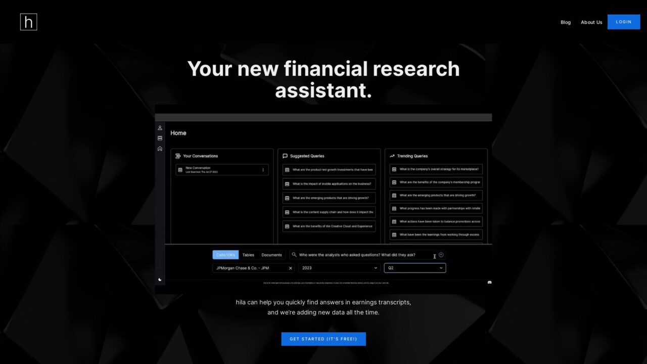 hila.ai | Accelerate Financial Analysis with Research | Futureen