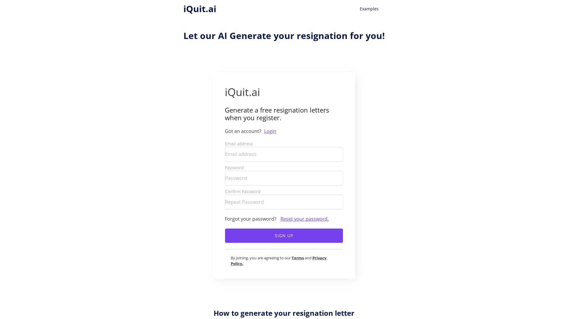 iQuit.ai | Create Resignation Letters in Minutes | Futureen