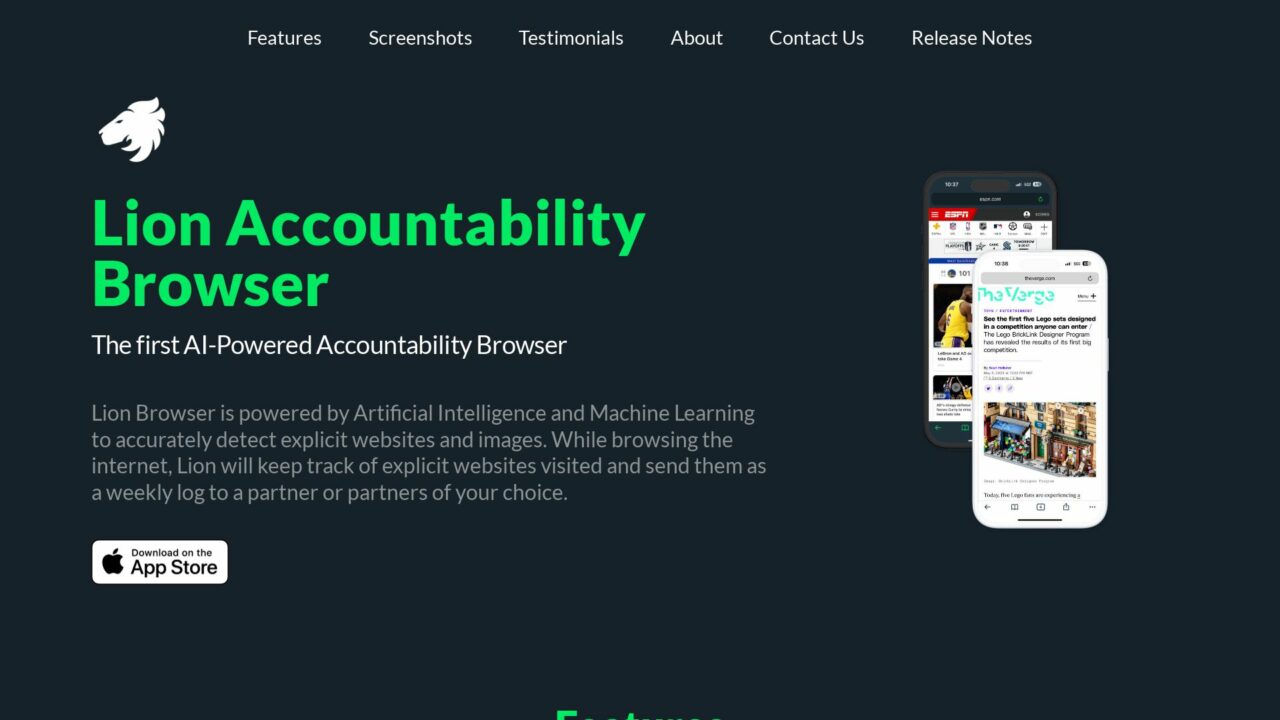 Lion Browser | The AI-Powered Accountability Tool | Futureen