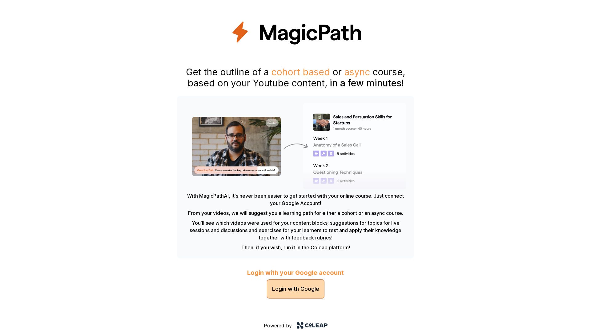 MagicPathAI | Transform Your Content into Engaging Courses | Futureen