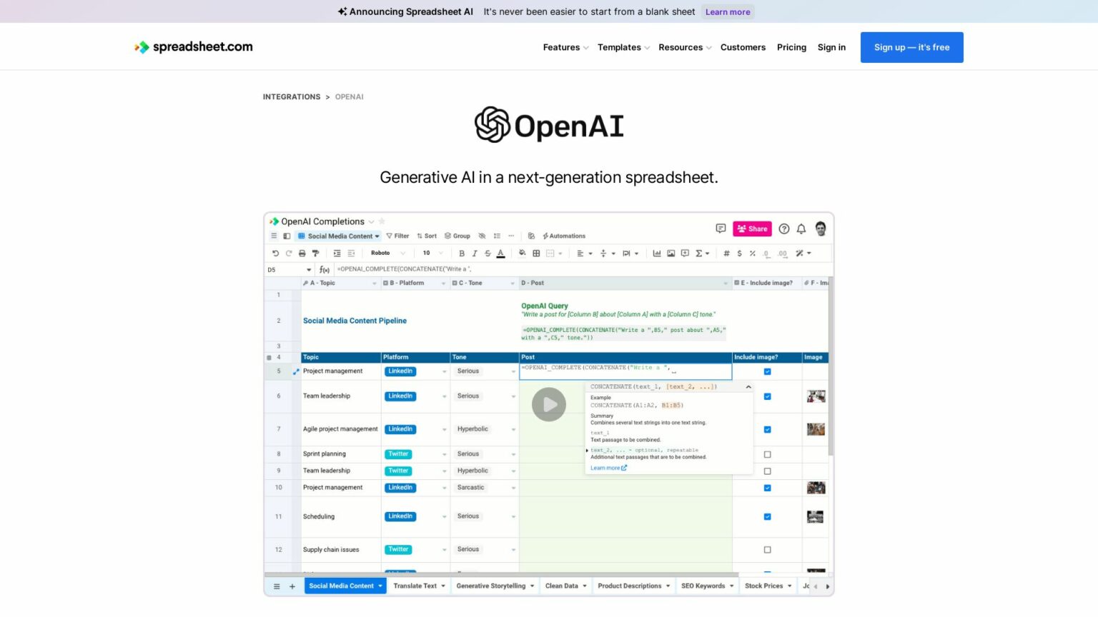 Spreadsheet.com 📊: ChatGPT for Powerful Data Analysis | Futureen