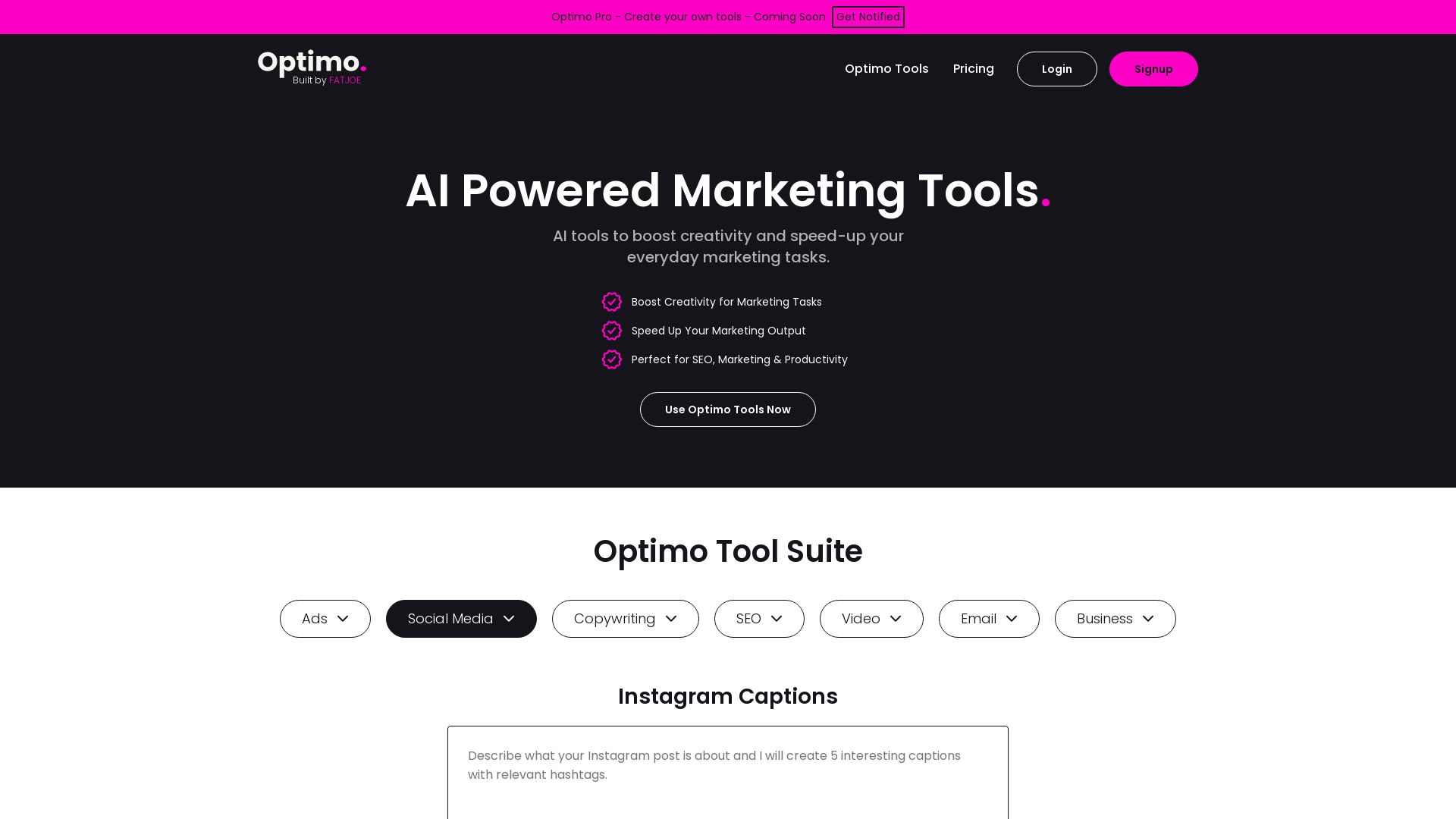 Optimo | Save Time and Achieve Results with AI Marketing | Futureen