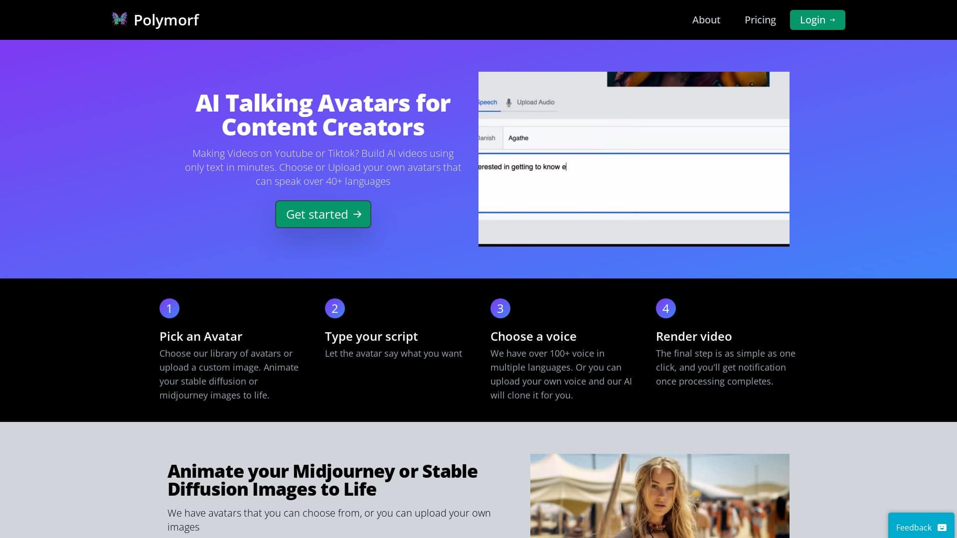 Polymorf | Turn Text into Video Avatars | Futureen