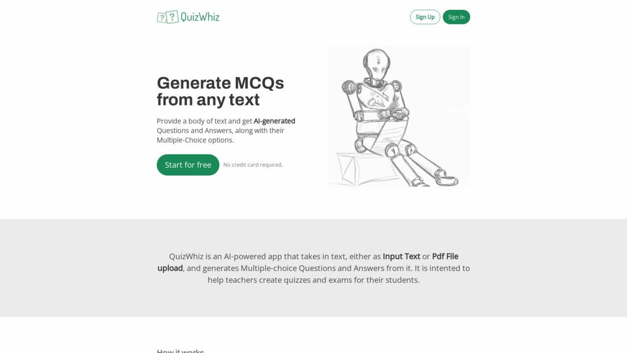 QuizWhiz 🧠 Generate AI-powered MCQs from any text | Futureen