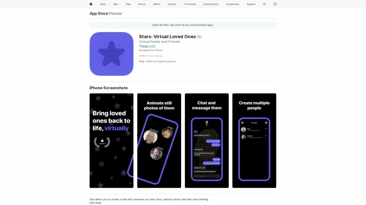 Stars | Virtual Loved Ones | Futureen