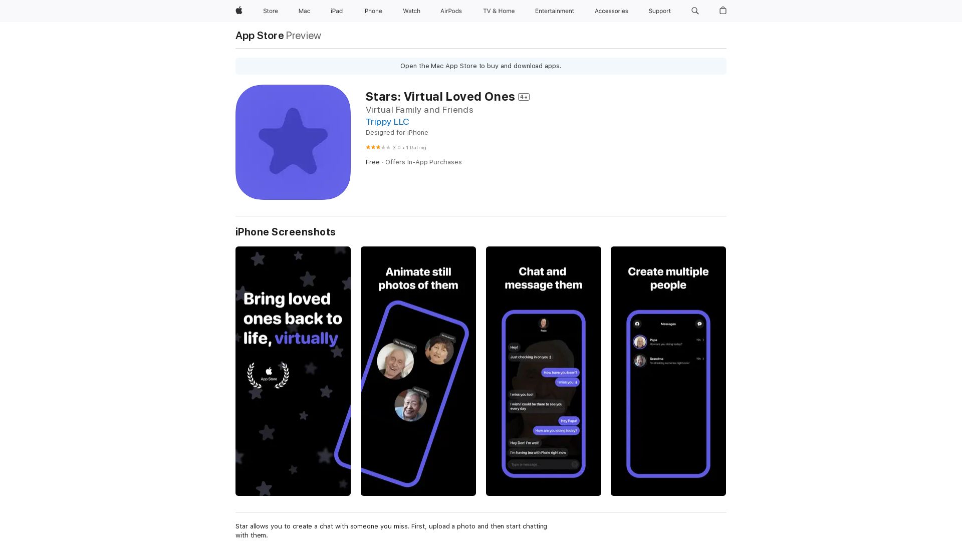 Stars | Virtual Loved Ones | Futureen