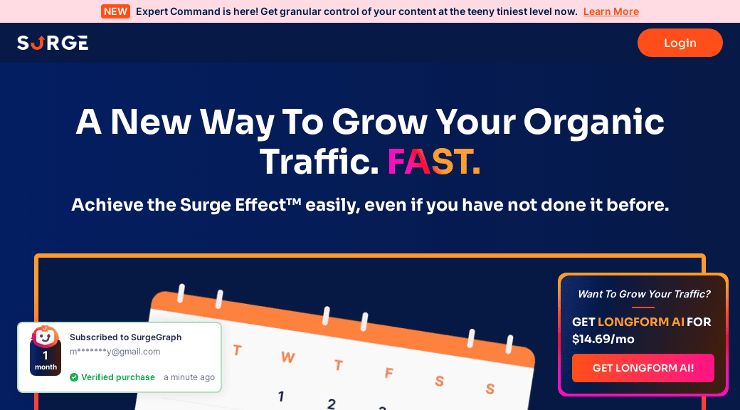 SurgeGraph | Boost Your Organic Traffic Quickly | Futureen