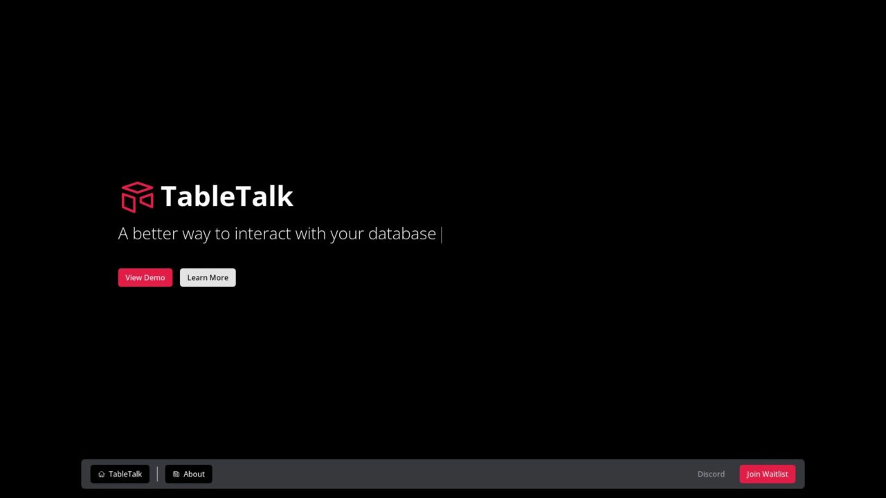 TableTalk.ai | Natural Language Queries for Your Database | Futureen