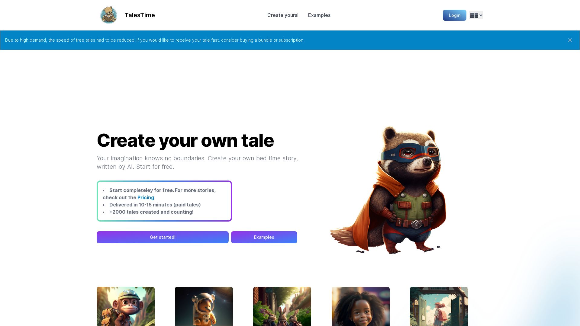 TalesTime.io | Create Your Customized Bedtime Story | Futureen