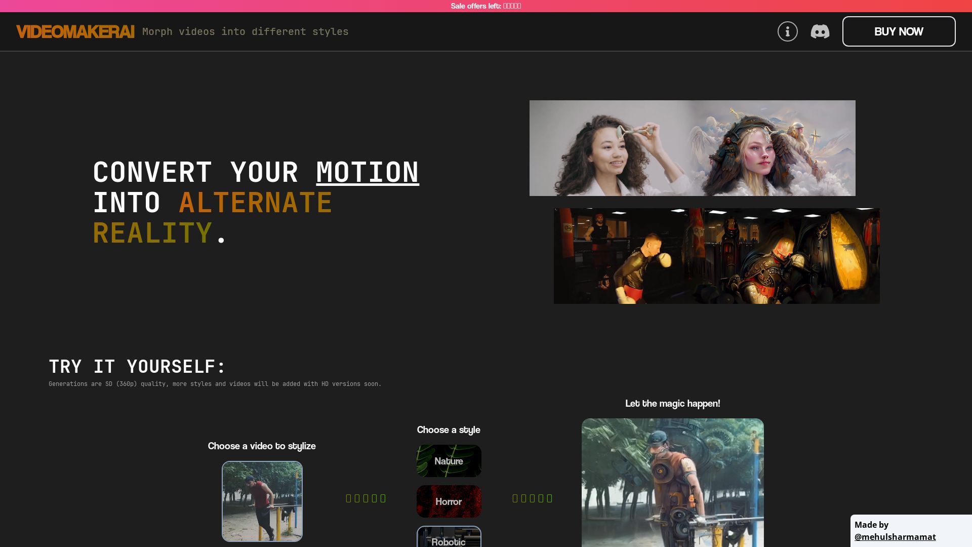 VideomakerAI 🎥 Stylize Your Videos with AI! | Futureen
