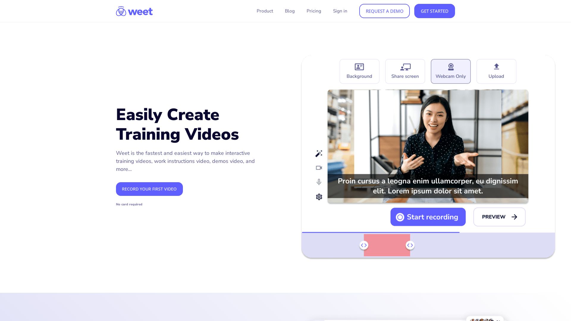 Weet.co | Create Interactive Training Videos Instantly | Futureen