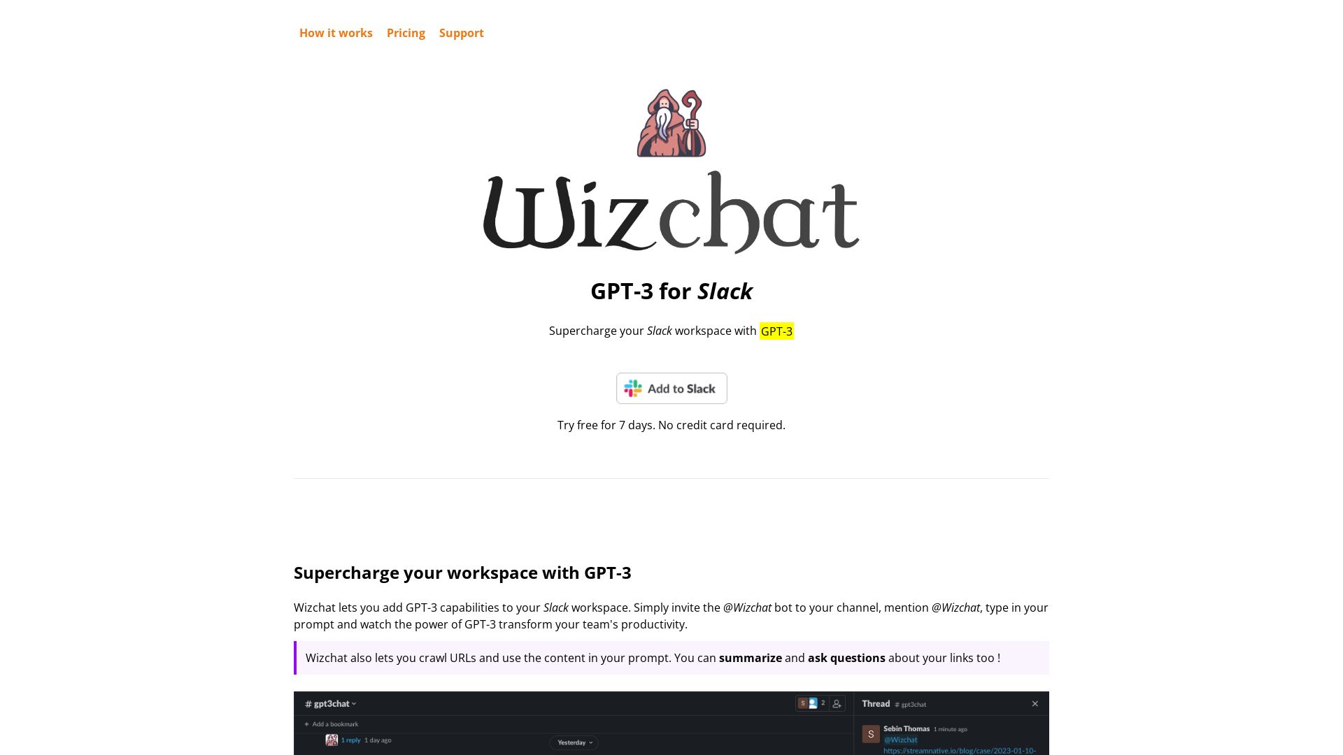 Wiz.chat | Supercharge Slack with GPT-3 | Futureen