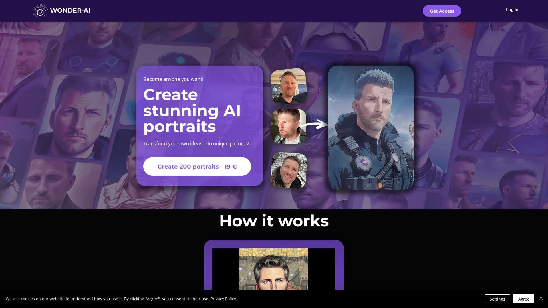 Wonder-AI | Create AI Portraits & Reinvent Yourself | Futureen