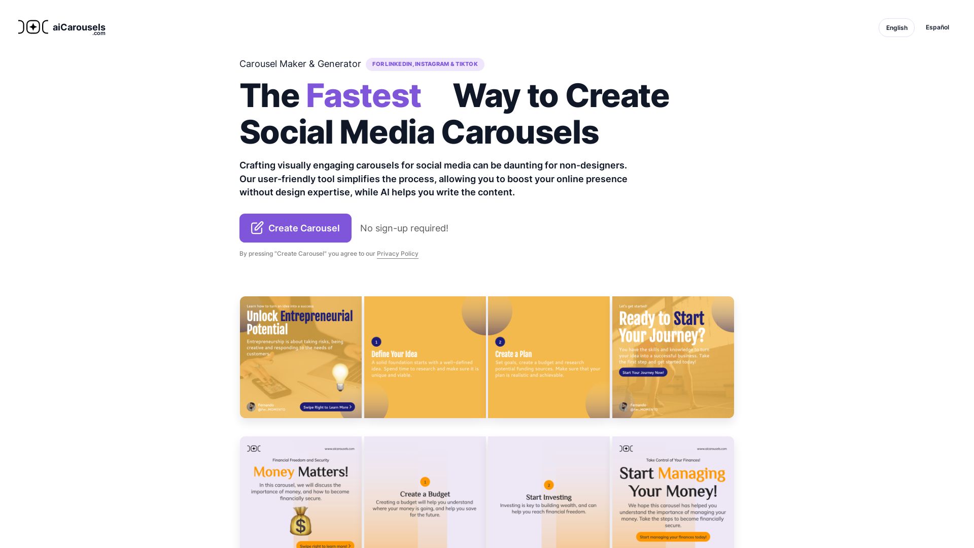 Carousels Made Easy | Create Eye-Catching Social Media Posts | Futureen