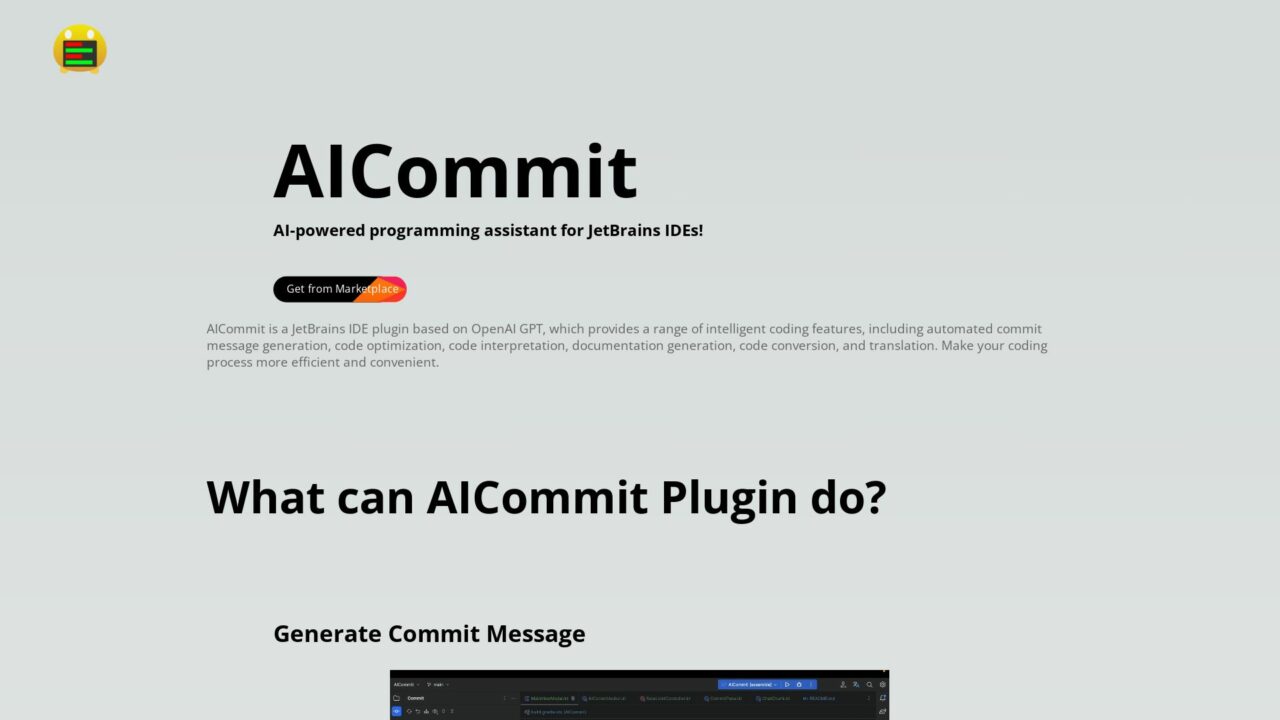 AICommit | AI-powered coding assistant for JetBrains IDEs | Futureen