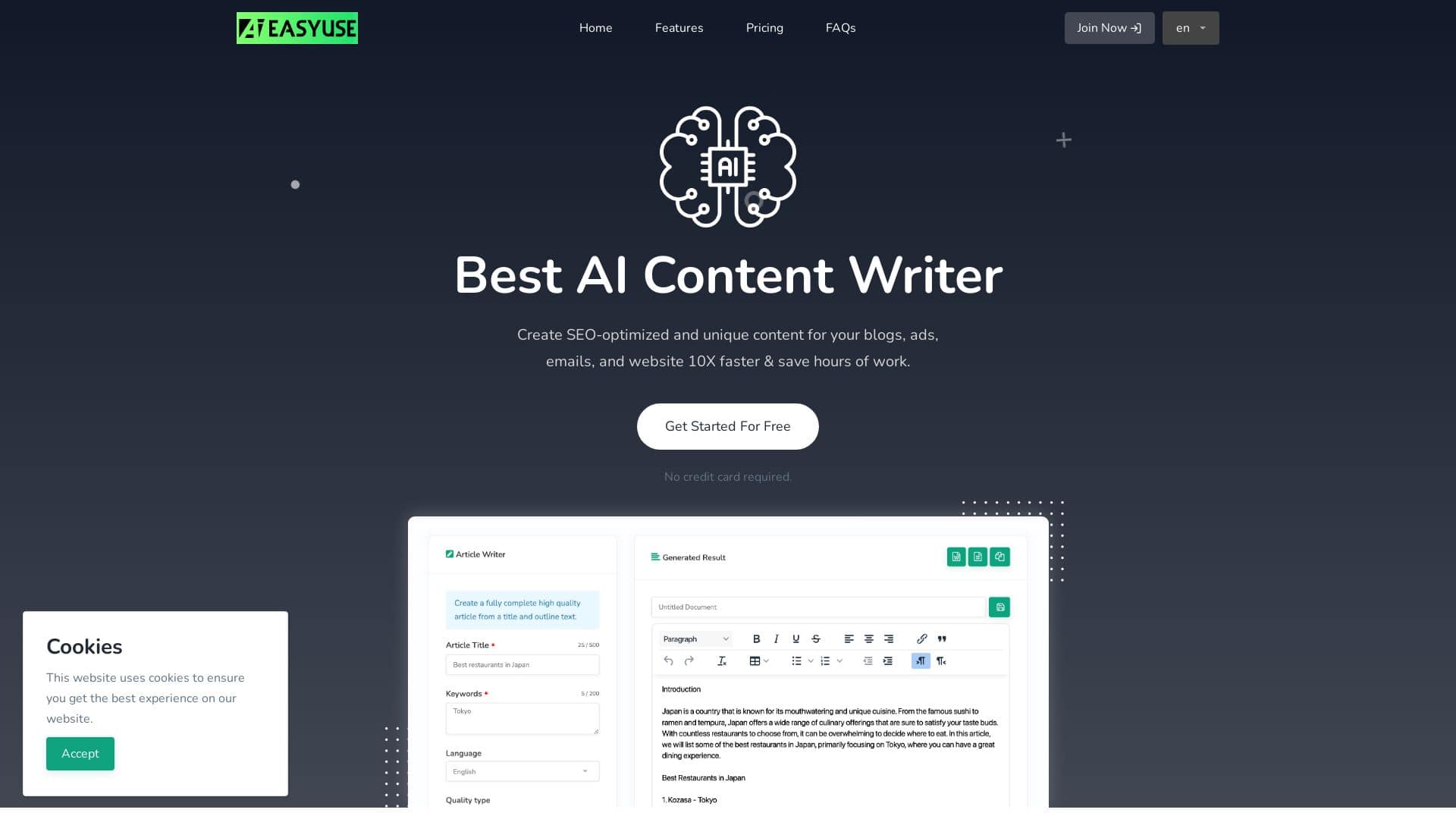 AIEasyUse | Simplify Content Generation with OpenAI | Futureen