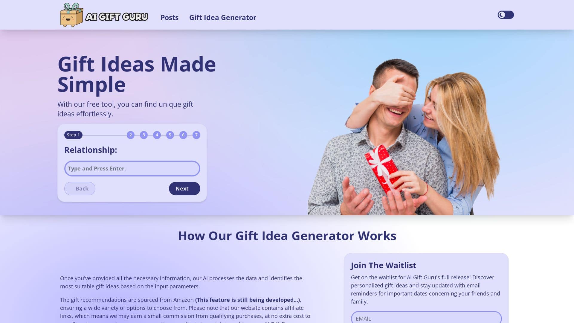 AI Gift Guru | Find the perfect gifts using AI | Futureen