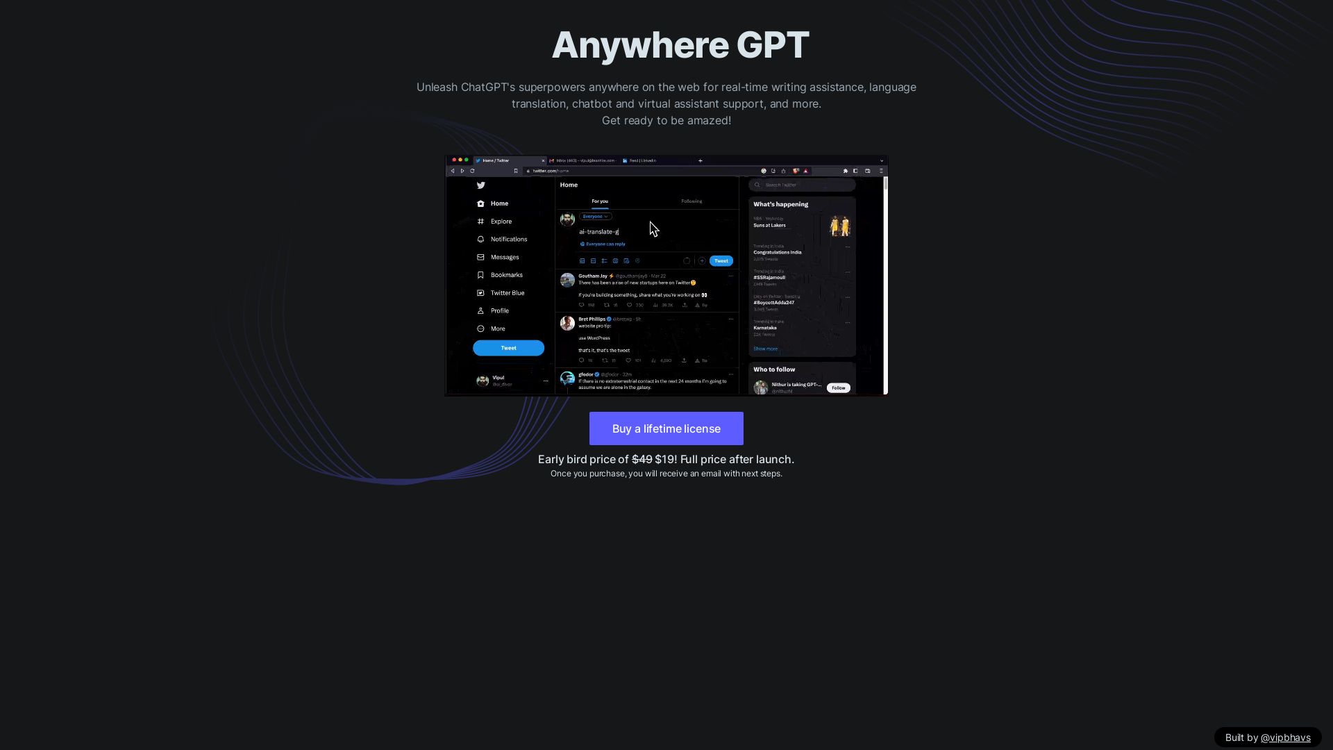Anywhere GPT | Real-time writing, translation, chatbot, and more! | Futureen