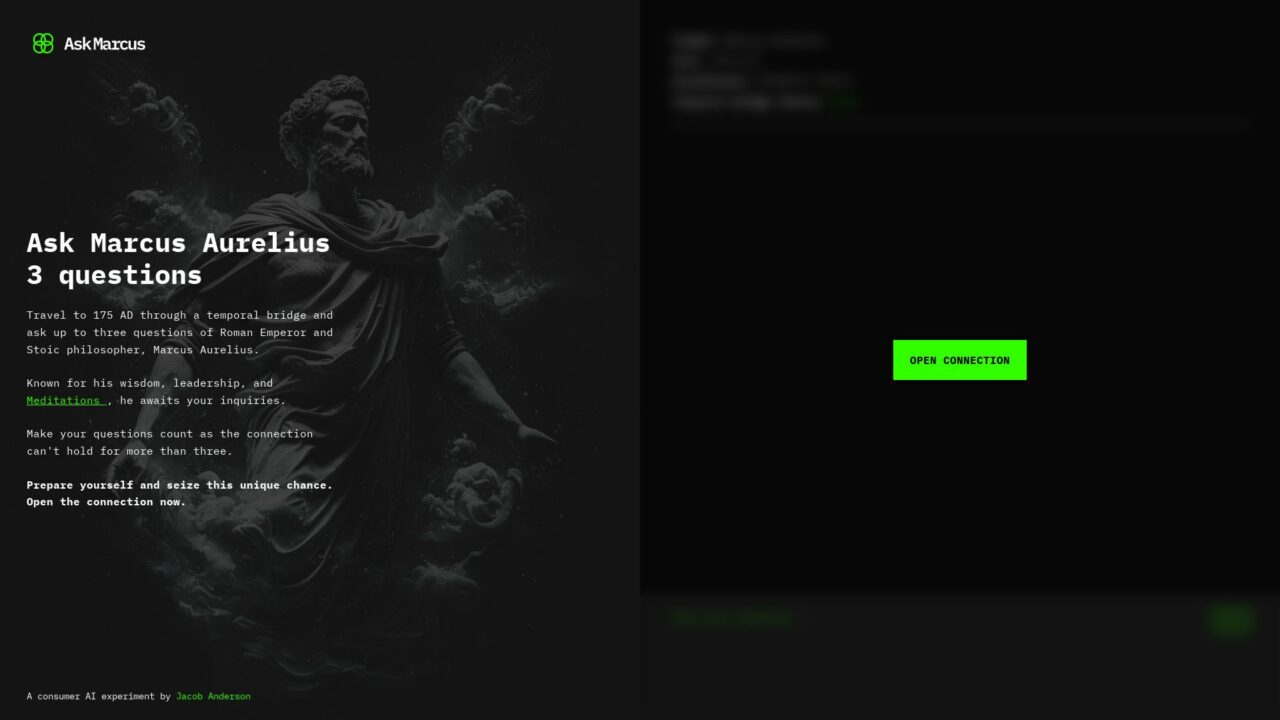 askmarcus.ai | Conversations with Marcus Aurelius | Futureen