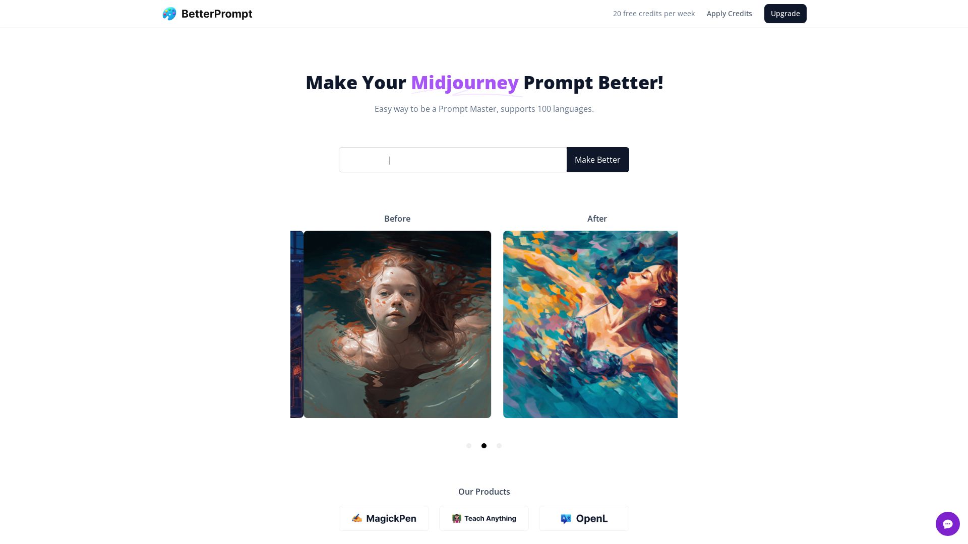 BetterPrompt | Improve Your Midjourney Prompts! | Futureen