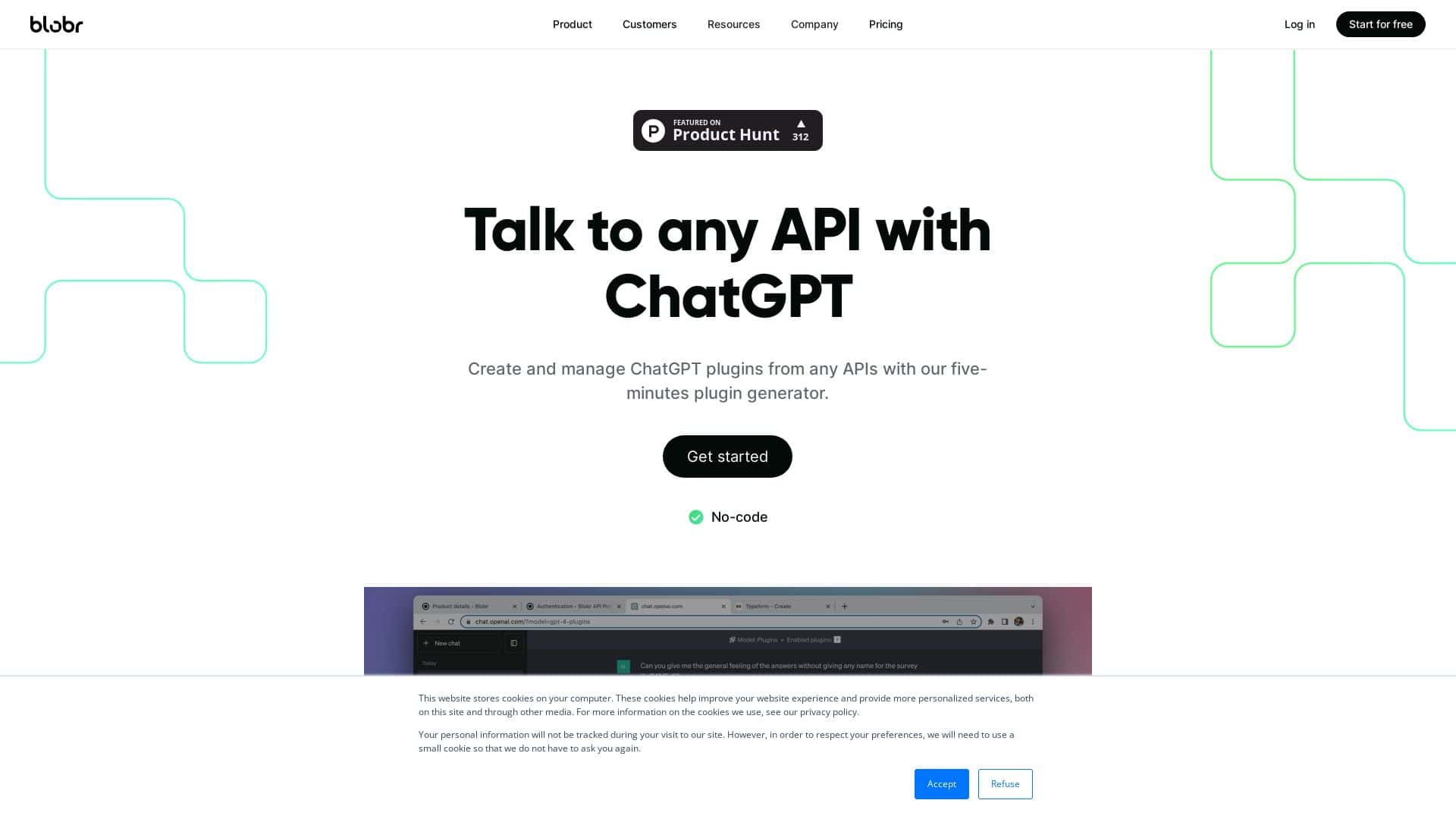 Blobr.io | Generate ChatGPT Plugins from Your APIs Securely | Futureen