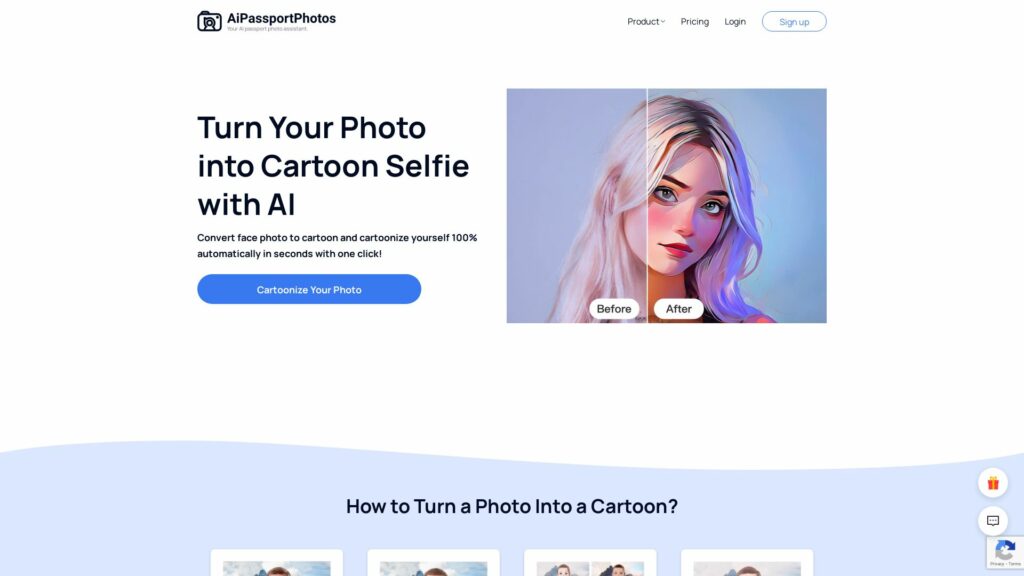 AiPassportPhotos Cartoonizer 🎨 Transform Face Photo into Anime-Style ...