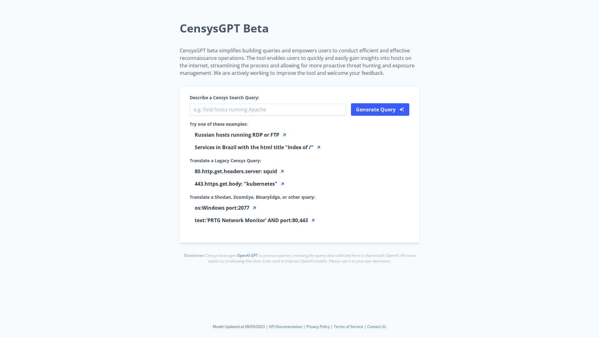 CensysGPT | Simplify Recon with Efficient Search Queries | Futureen