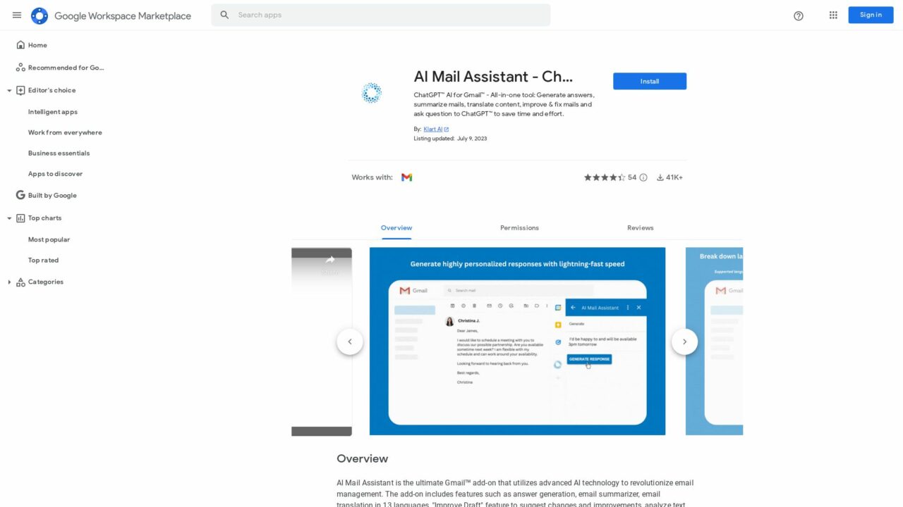 AI Mail Assistant - ChatGPT™ for Gmail™ 💡 Revolutionize Your Email ...