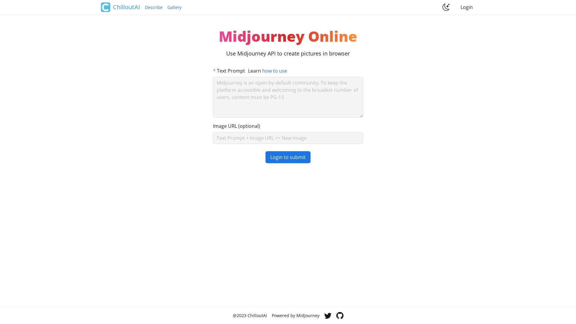 ChilloutAI.xyz | Create Browser Images Using Midjourney API | Futureen