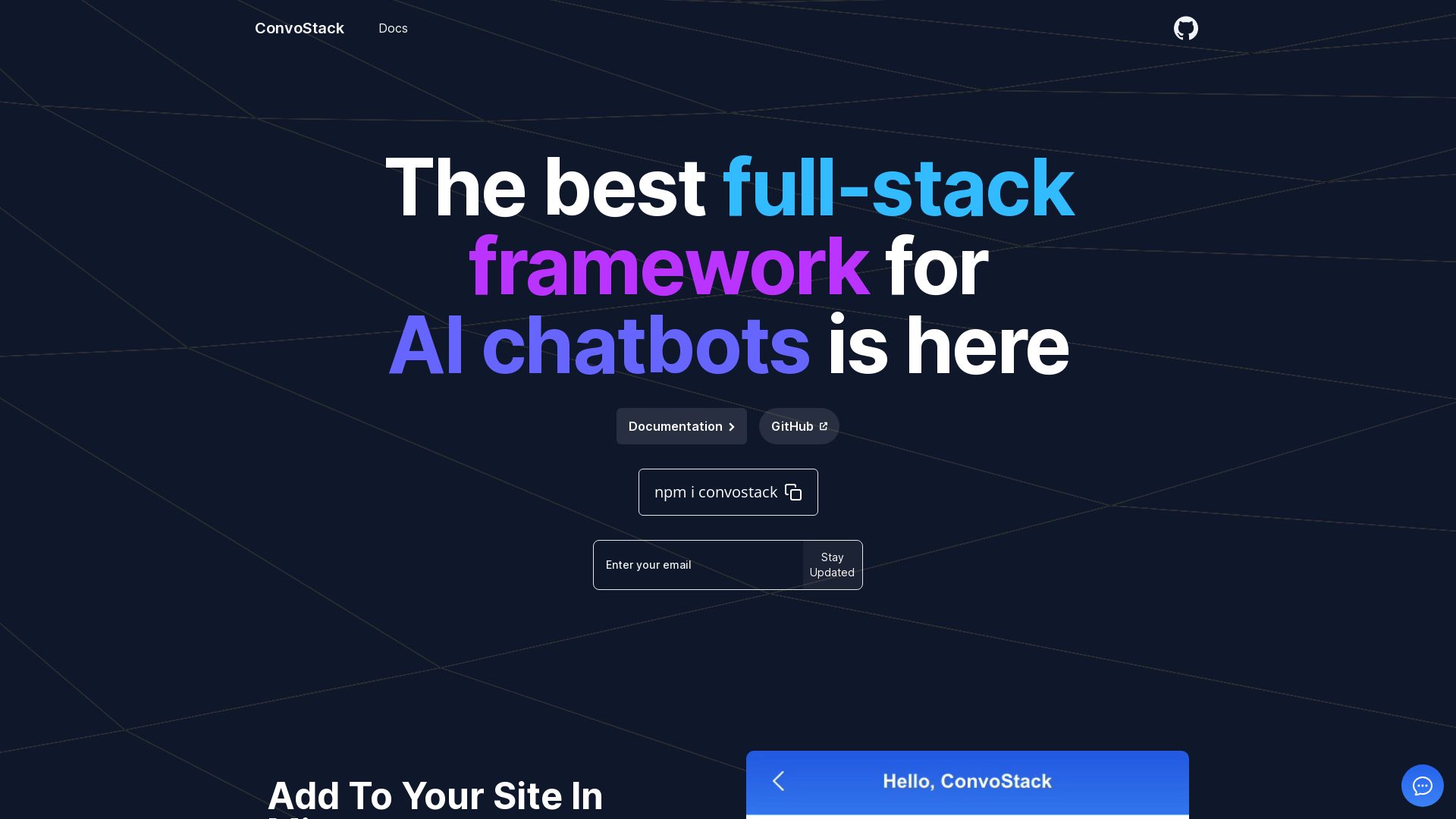 ConvoStack | AI Chatbot Framework You Need | Futureen
