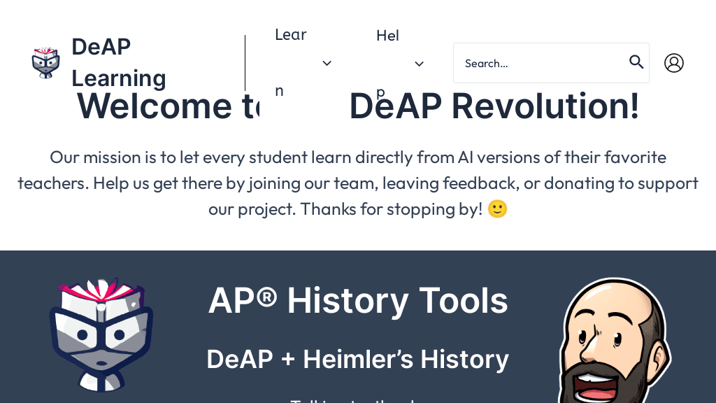 DeAP Learning Lab | AI-Powered AP History Tutor Chatbots | Futureen