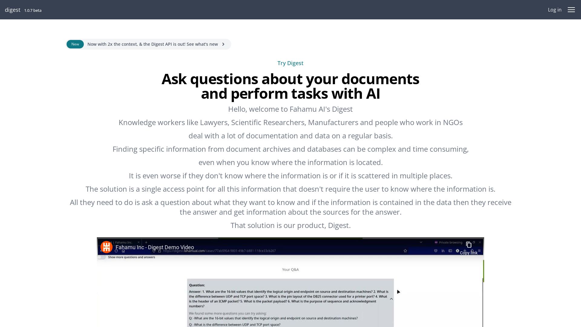 Digest | Analyzing Documents for Q&A | Futureen