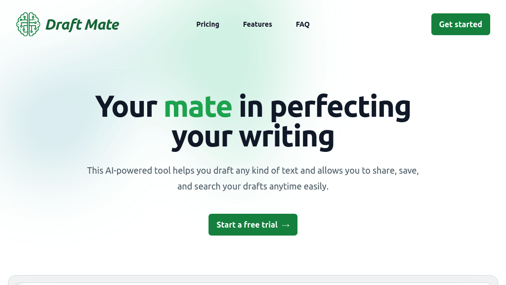 DraftMate.ai | Enhance Your Writing with AI Technology | Futureen