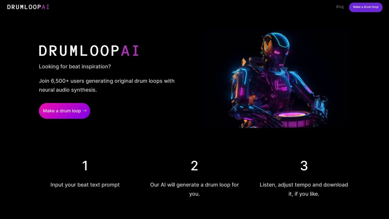 Drumloop AI | Create Beats Easily with AI | Futureen