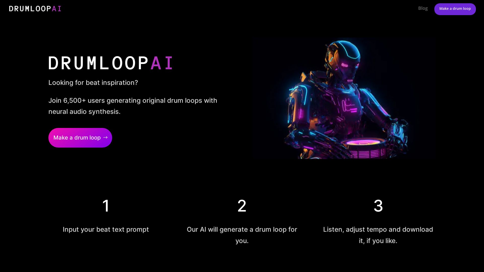Drumloop AI | Create Beats Easily with AI | Futureen
