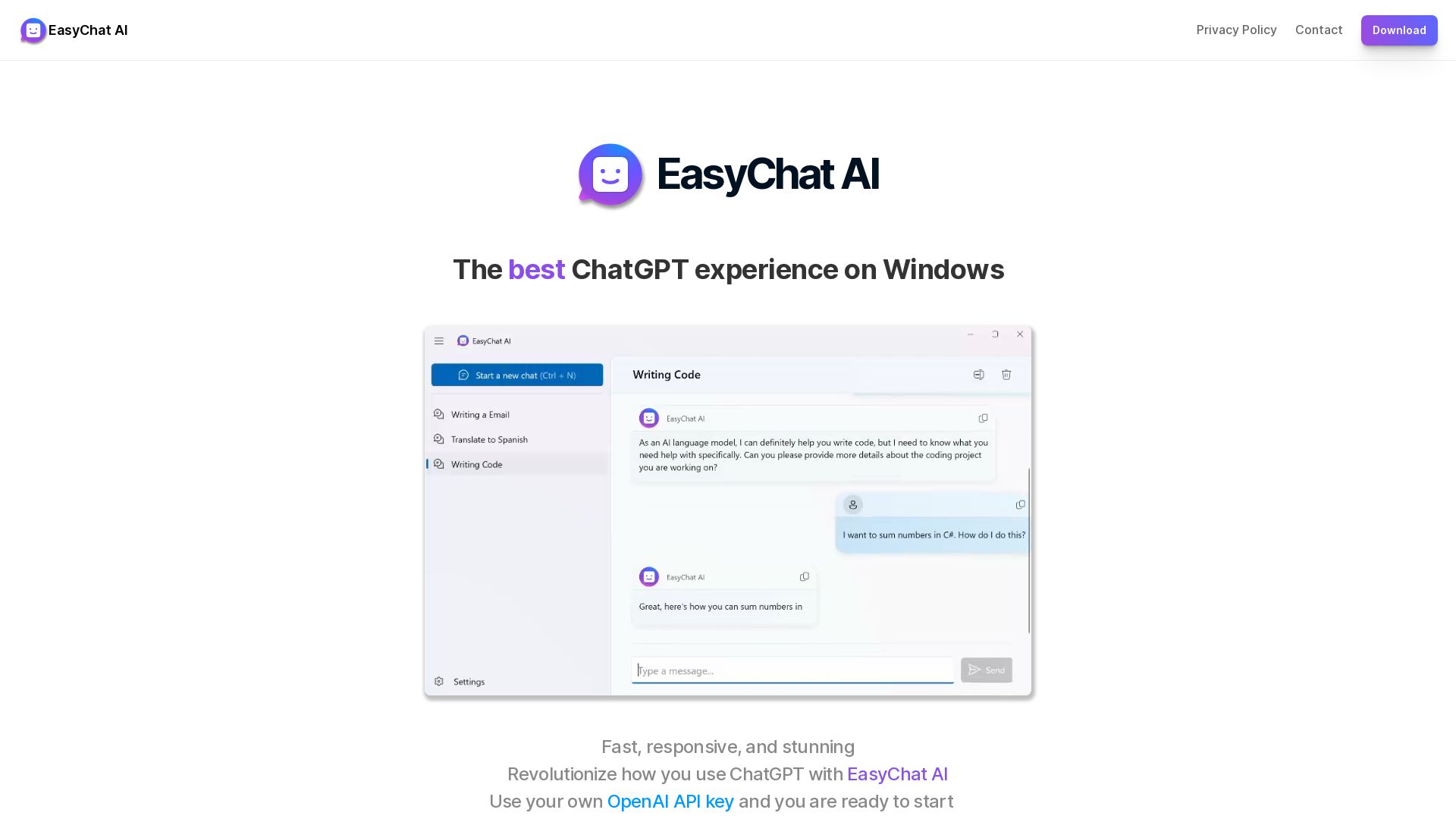 EasyChat AI | Enhance ChatGPT on Windows with our app! | Futureen