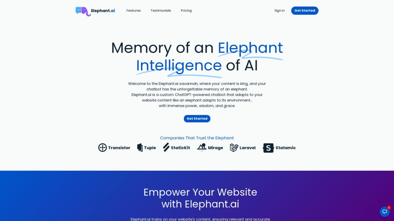 Elephant.ai 🐘 | Custom ChatGPT for Engaging Website Conversations ...