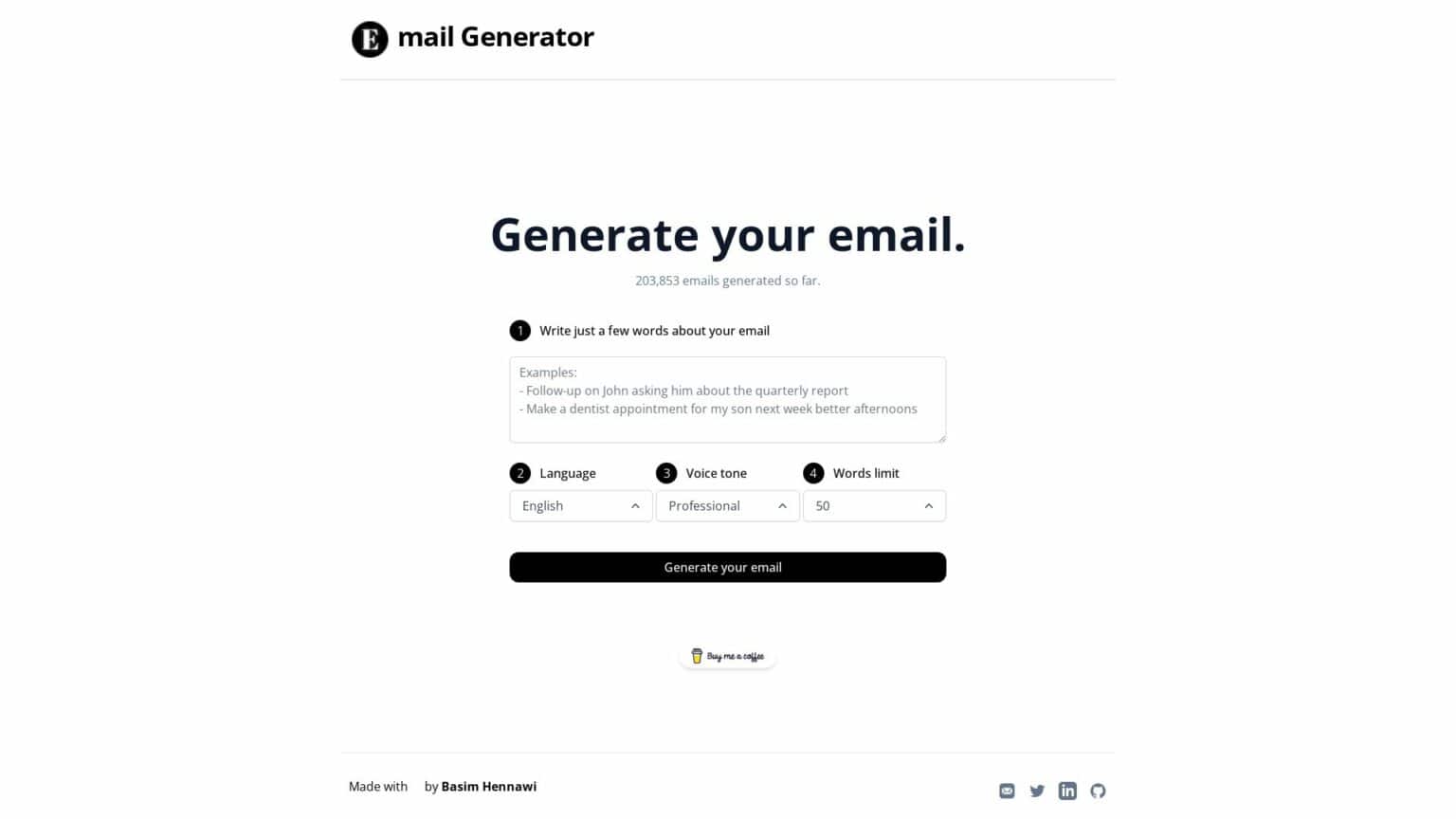Email Generator 📧 Generate your email like never before | Futureen