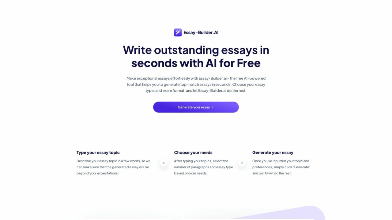 Essay Builder AI | Write Exceptional Essays Quickly | Futureen