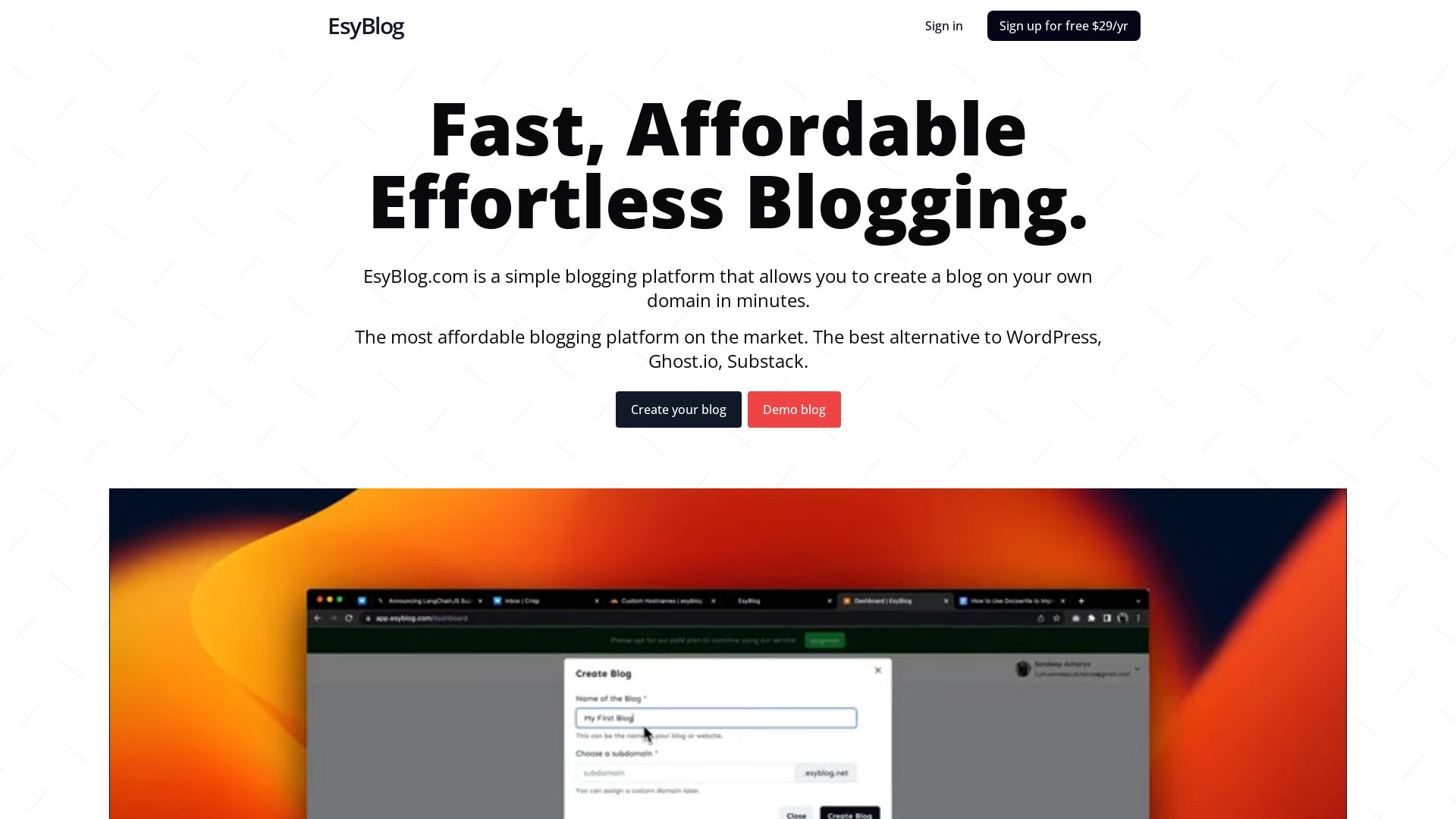 EsyBlog | The Easiest Platform for Content Generation | Futureen