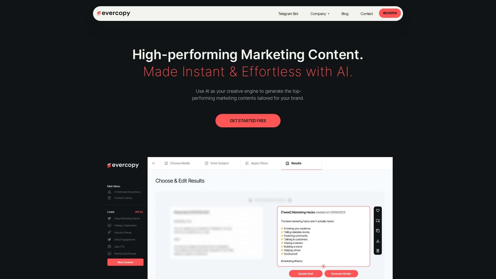 Evercopy AI | Simplify Content Creation and Drive Growth | Futureen